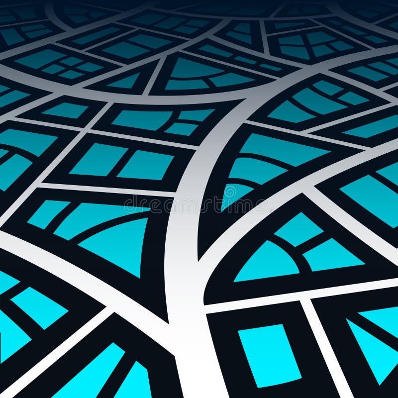 Mapa da cidade ilustração do vetor. Ilustração de sentido - 46536679