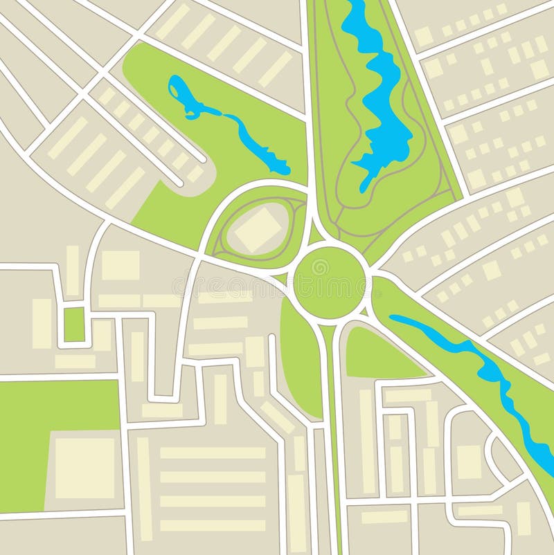 Mapa da cidade ilustração do vetor. Ilustração de cidade - 18390230