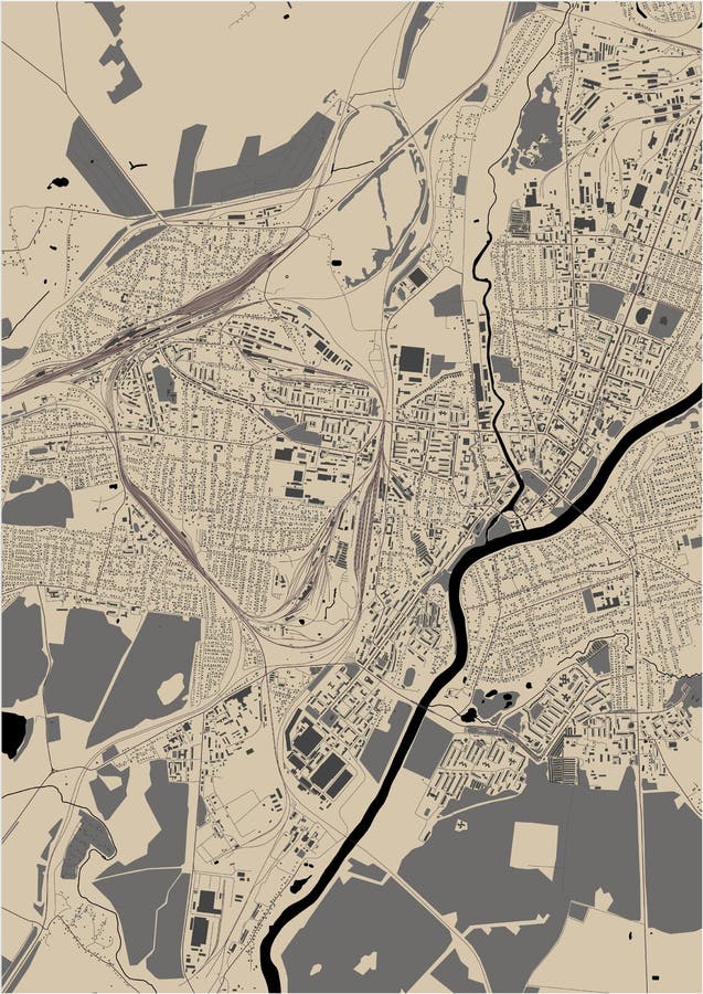 Mapa Da Cidade De Orsha Belarus Ilustração do Vetor - Ilustração de ...
