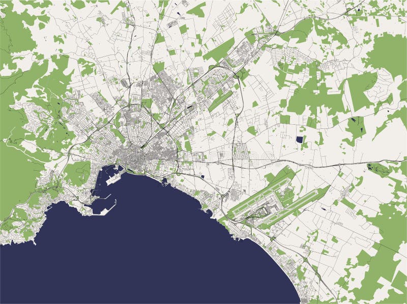 Mapa da cidade de palma ilustração do vetor. Ilustração de estrada ...