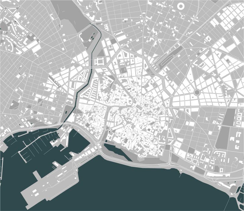 Mapa da cidade de palma ilustração do vetor. Ilustração de geografia ...