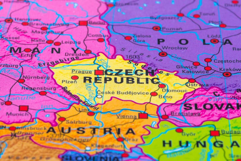 Mapa da república checa foto editorial. Imagem de planta - 179434081