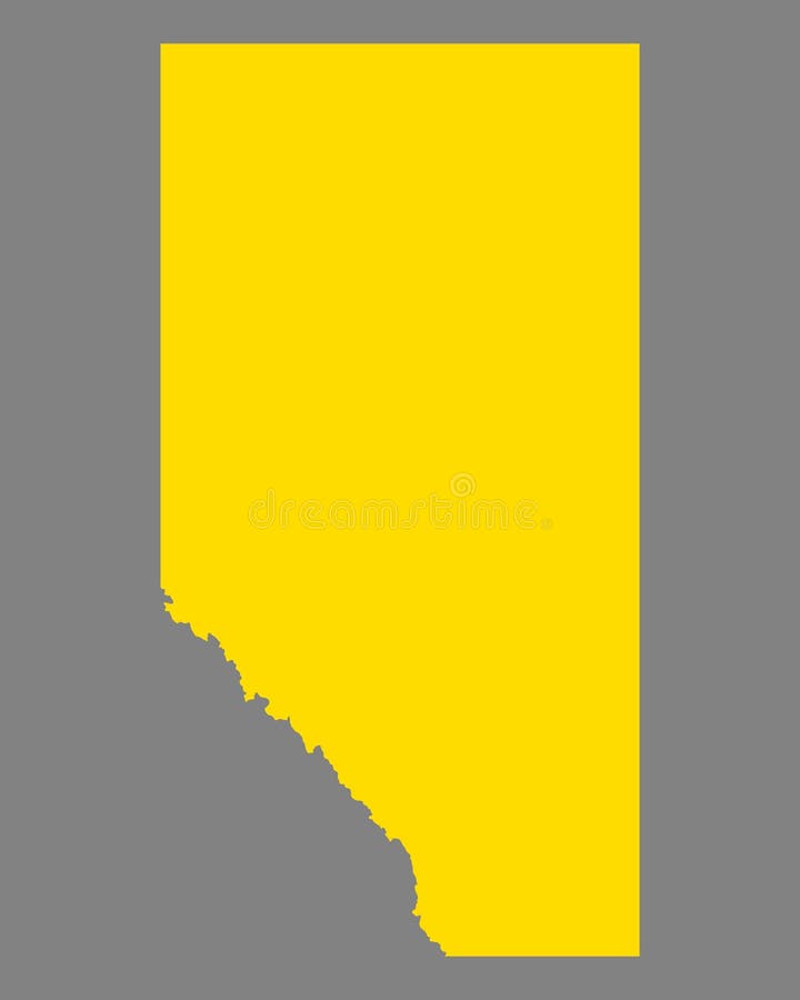 Mapa de Alberta ilustración del vector. Ilustración de correspondencia ...