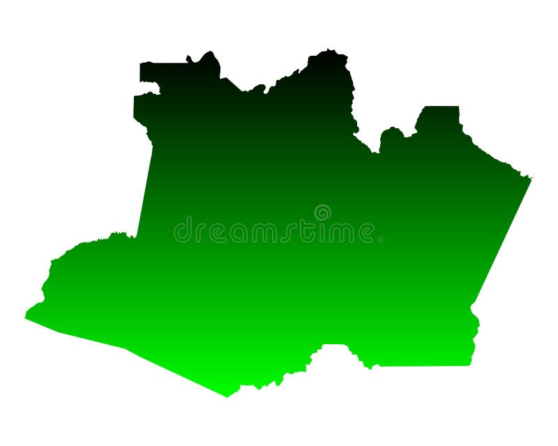 Mapa de Amazonas ilustração do vetor. Ilustração de mapa - 92748719