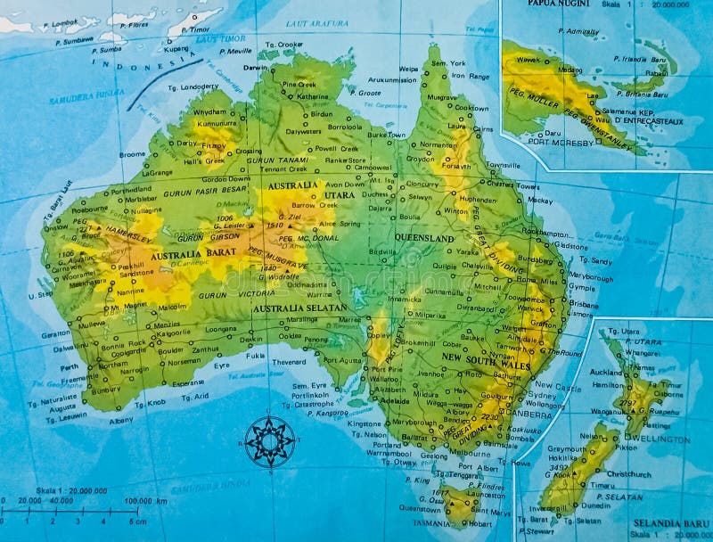 Mapa de australia. cerrar foto de archivo. Imagen de plan - 262748122