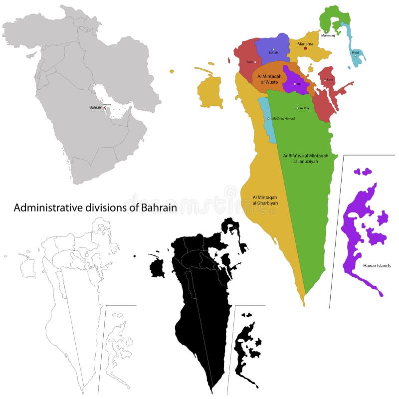Mapa de Qatar ilustração do vetor. Ilustração de mundo - 8653309