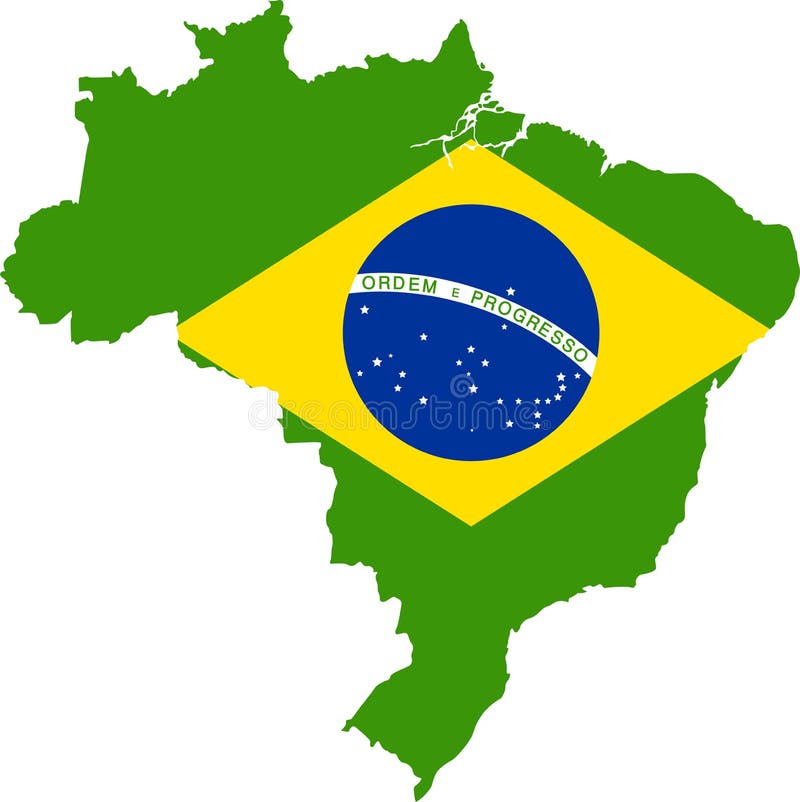 Mapa De Brasil Ilustración Del Vector Ilustración De Ordenador 203884117