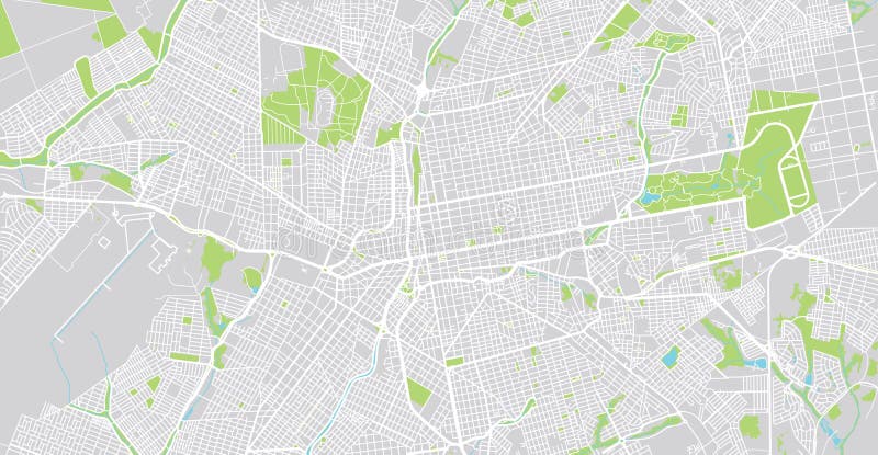 Mapa De Campo Grande Brasil Vetor Urbano Ilustração do Vetor ...