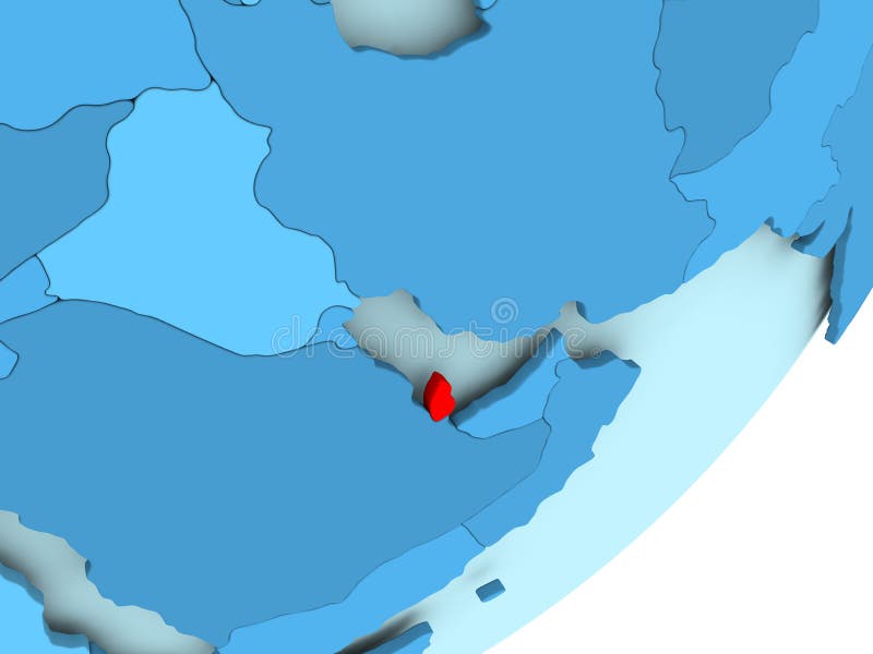 Mapa De Catar No Globo Político Azul Ilustração Stock - Ilustração de ...