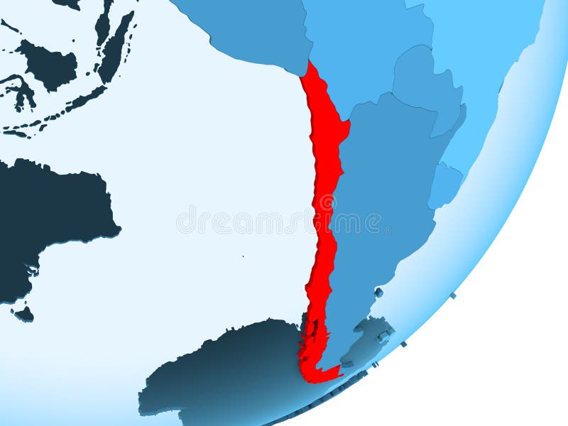 Mapa político de Chile ilustración del vector. Ilustración de ...