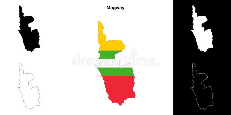 Mapa de contorno de magia ilustração do vetor. Ilustração de contorno ...