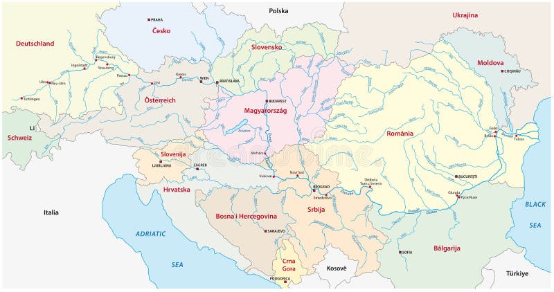 Danubio Ilustraciones Stock, Vectores, Y Clipart – (1,434 Ilustraciones ...