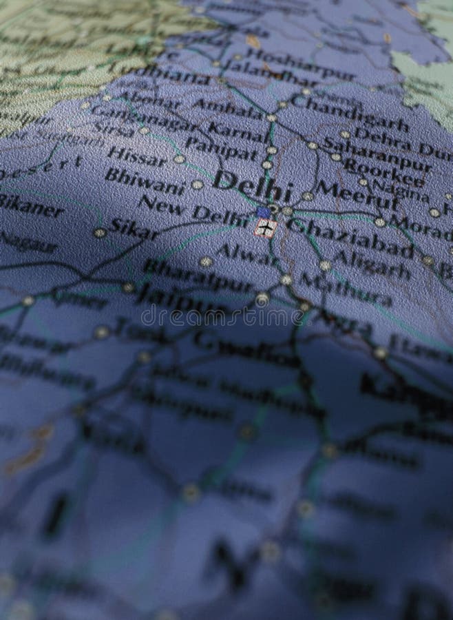 India no mapa imagem de stock. Imagem de mundo, mapa, cidade - 6838505