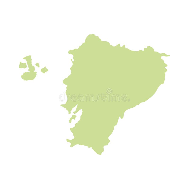 Mapa de ecuador ilustración del vector. Ilustración de frontera - 232219017