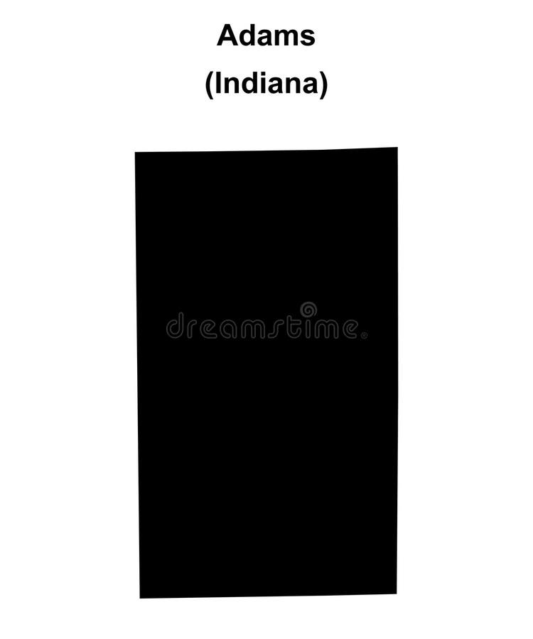 Mapa de esquema de Adams stock de ilustración. Ilustración de ...