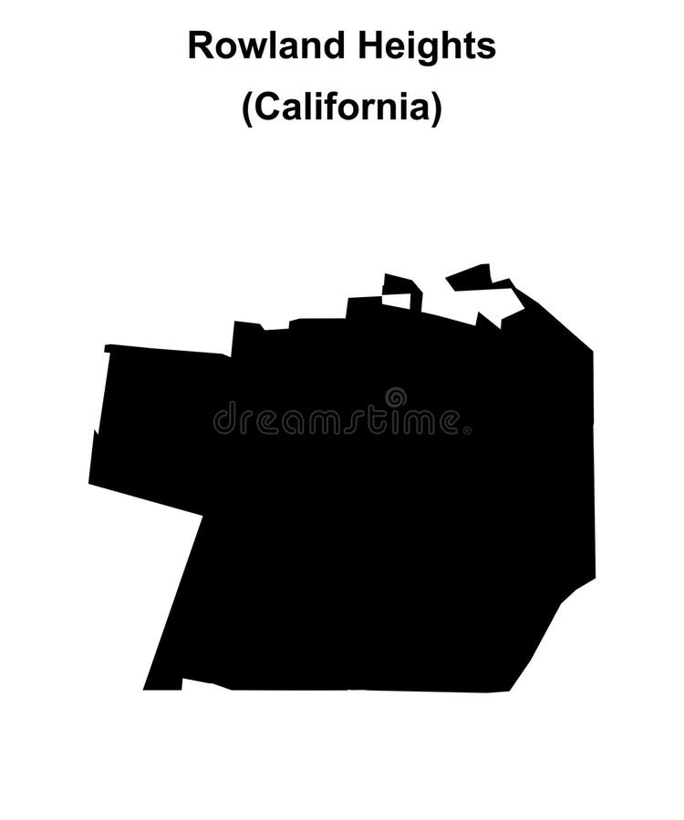 Mapa De Esquema De Alturas De Rowland Ilustración del Vector ...