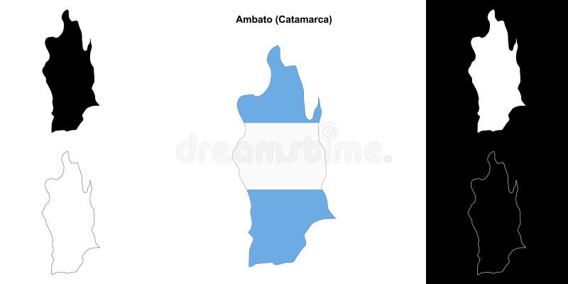 Mapa de esquema de ambato ilustración del vector. Ilustración de ...