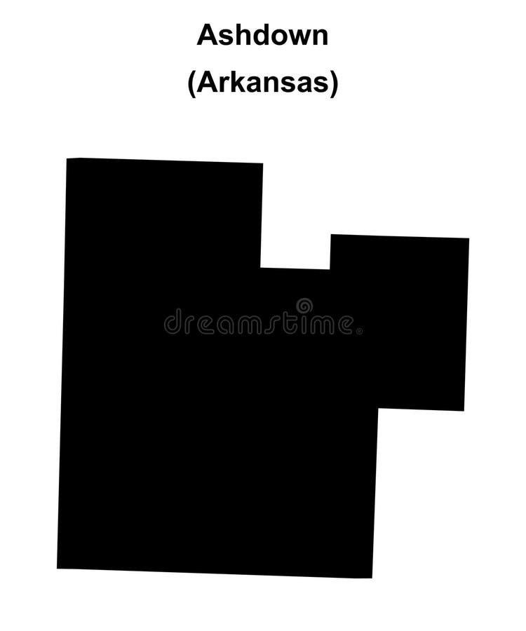 Mapa de esquema de Ashdown ilustración del vector. Ilustración de ...