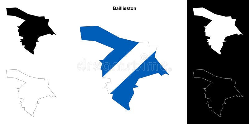 Mapa De Esquema De Baillieston Ilustración del Vector - Ilustración de ...