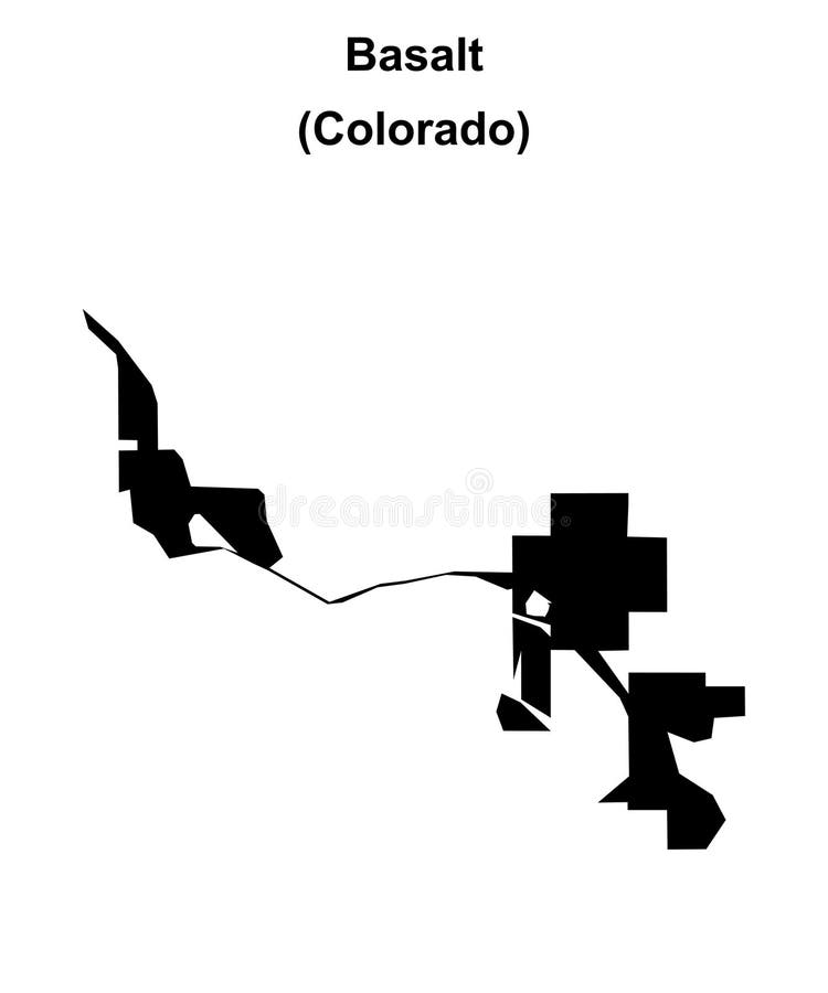 Mapa de esquema de basalto ilustración del vector. Ilustración de ...