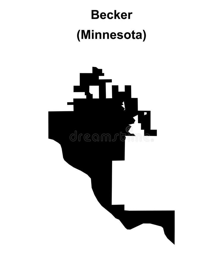 Mapa de esquema de Becker ilustración del vector. Ilustración de blanco - 387418397