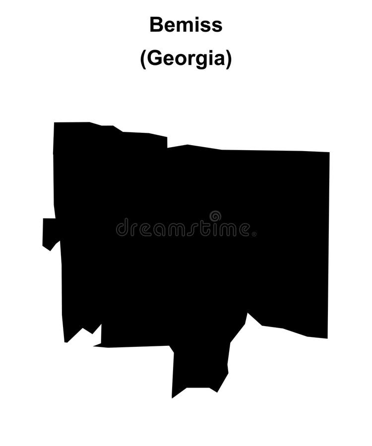 Mapa de esquema de bemises ilustración del vector. Ilustración de ...