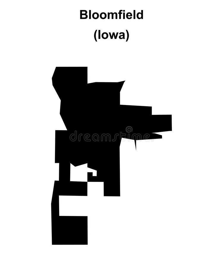 Mapa De Esquema De Bloomfield Stock de ilustración - Ilustración de ...