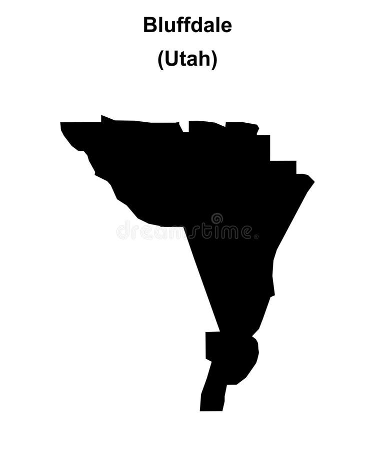 Mapa De Esquema De Bluffdale Ilustración del Vector - Ilustración de ...