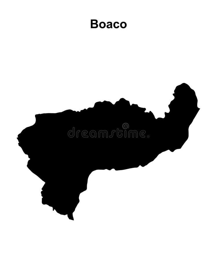 Mapa de esquema de Boaco ilustración del vector. Ilustración de ...