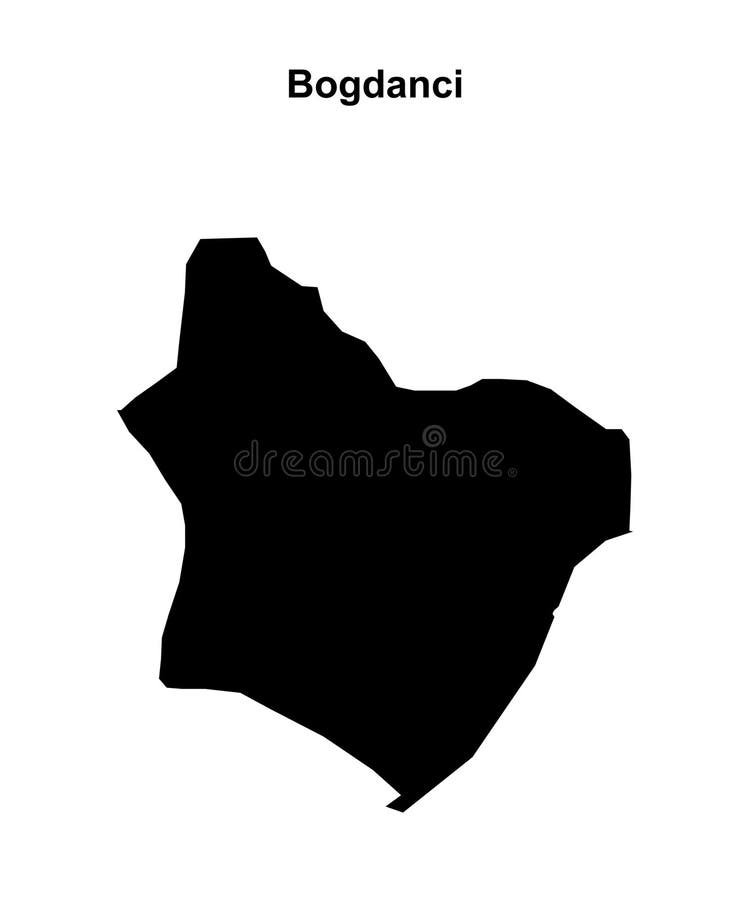 Mapa De Esquema De Bogdanci Ilustración del Vector - Ilustración de ...