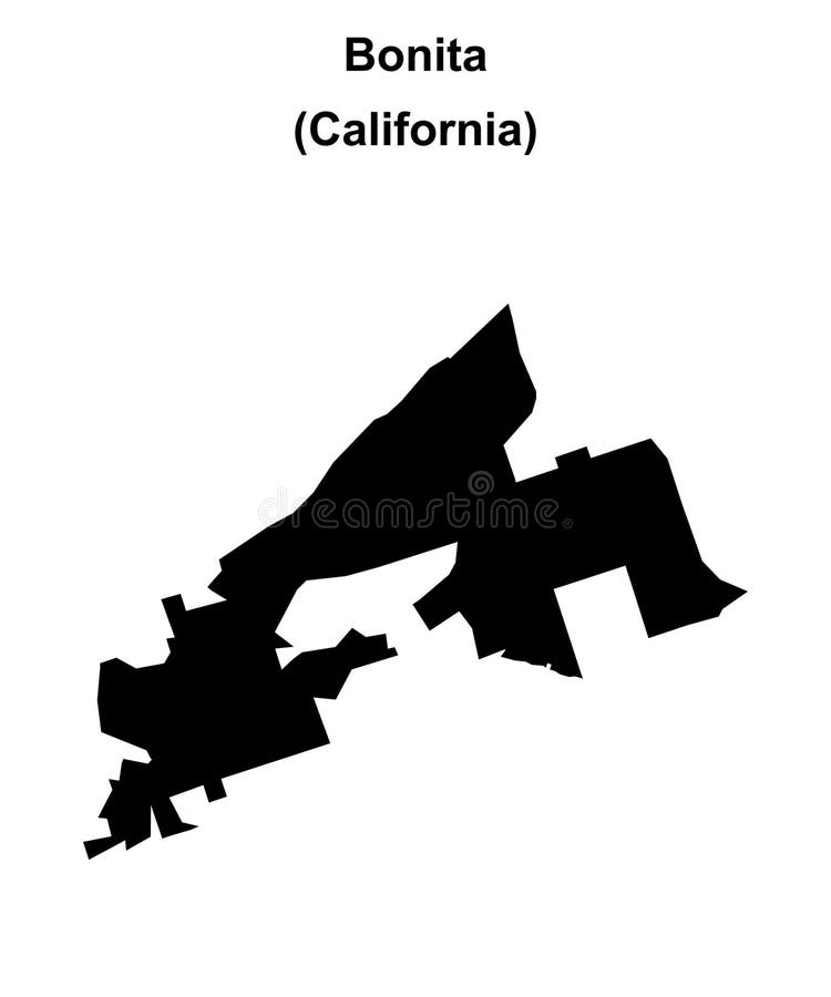 Mapa de esquema bonito ilustración del vector. Ilustración de forma ...
