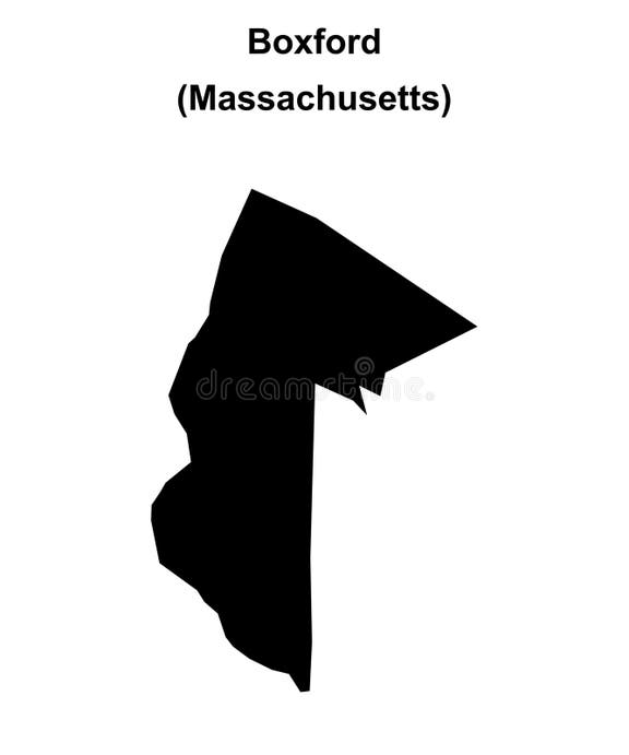 Mapa de esquema de Boxford ilustración del vector. Ilustración de ...