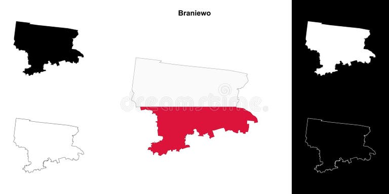 Mapa De Esquema De Braniewo Ilustración del Vector - Ilustración de ...
