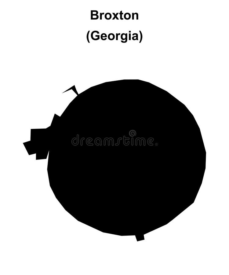 Mapa de esquema de Broxton ilustración del vector. Ilustración de ...