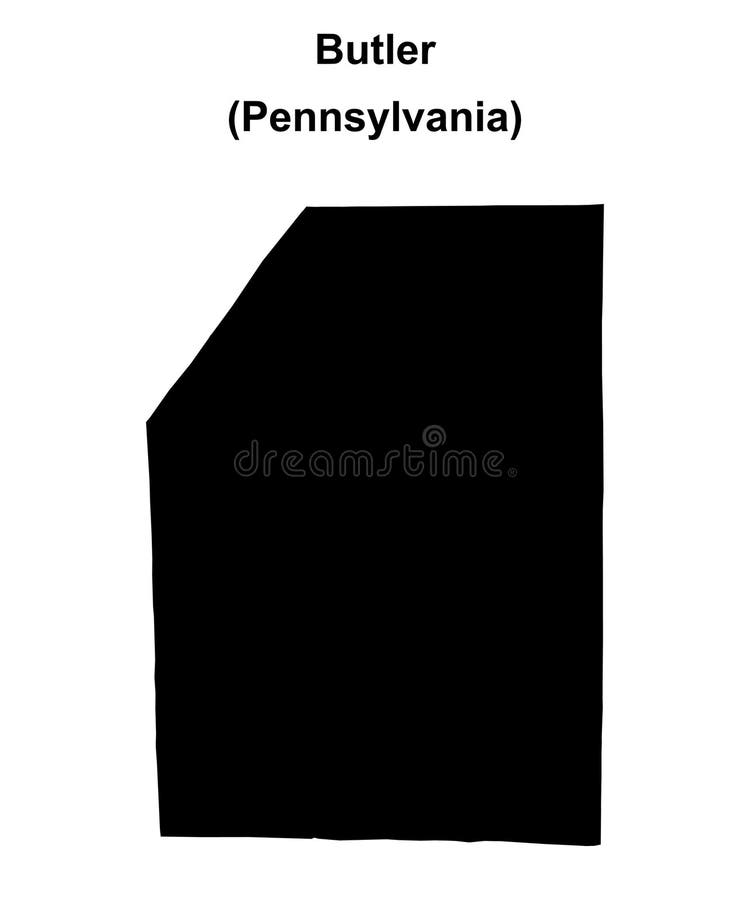 Mapa de esquema de Butler ilustración del vector. Ilustración de ...