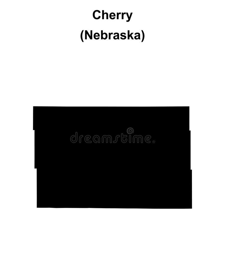 Mapa de esquema de cereza ilustración del vector. Ilustración de ...