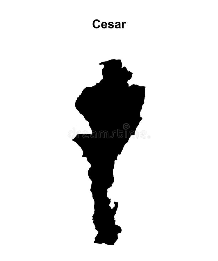 Mapa de esquema de Cesar ilustración del vector. Ilustración de vector ...