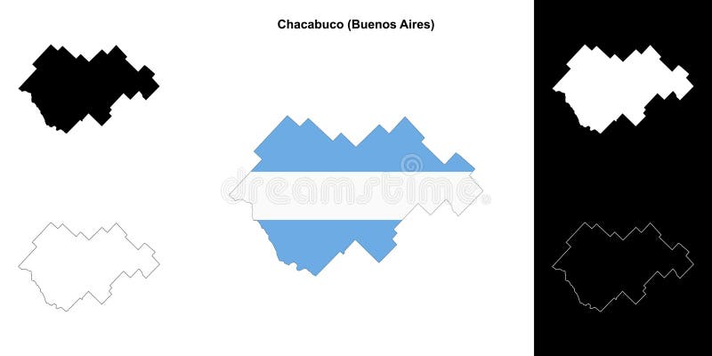 Mapa De Esquema De Chacabuco Ilustración del Vector - Ilustración de ...