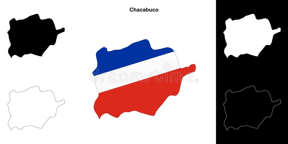 Mapa De Esquema De Chacabuco Ilustración del Vector - Ilustración de ...