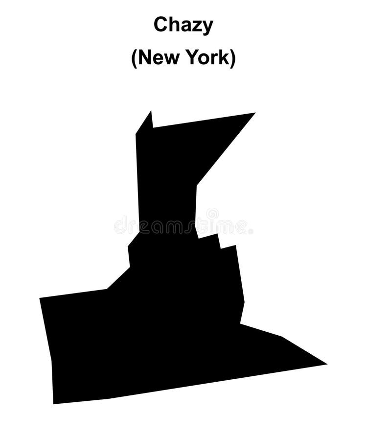 Mapa de esquema de Chazy ilustración del vector. Ilustración de atlas ...