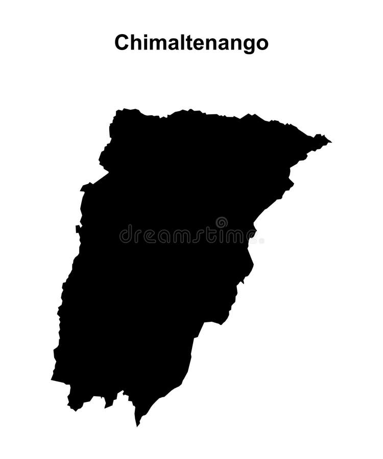 Mapa De Esquema De Chimaltenango Ilustración del Vector - Ilustración ...