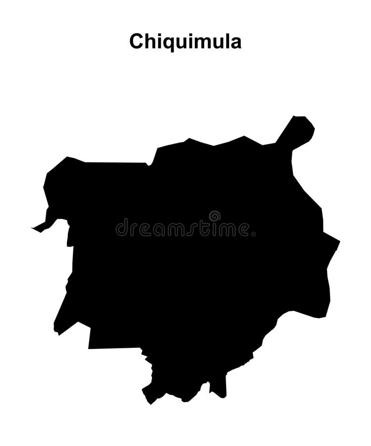 Mapa De Esquema De Chiquimula Ilustración del Vector - Ilustración de ...