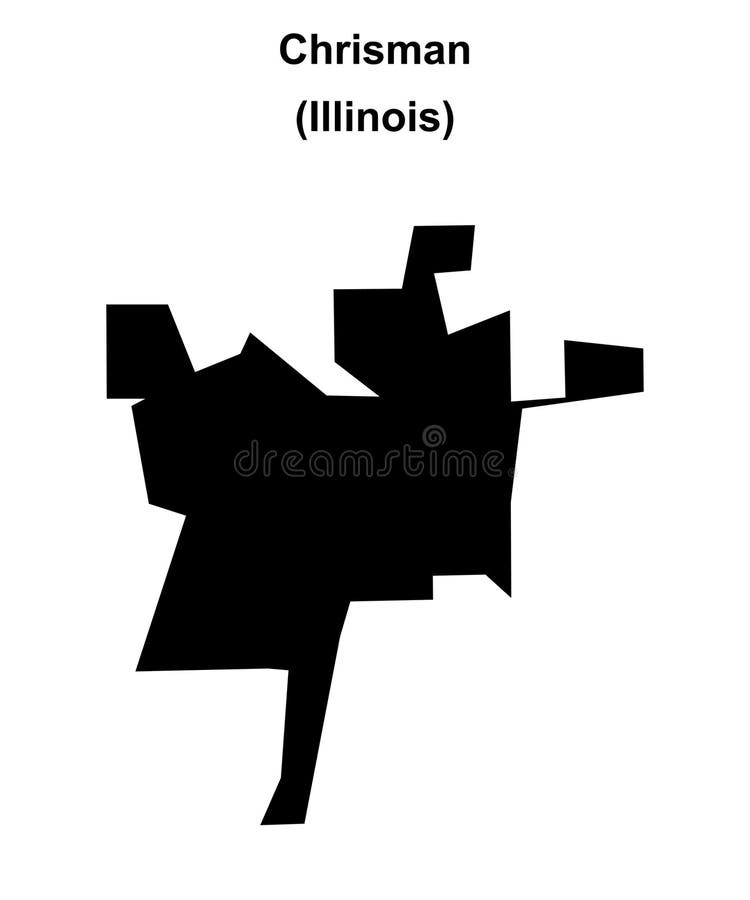 Mapa De Esquema De Chrisman Ilustración del Vector - Ilustración de ...