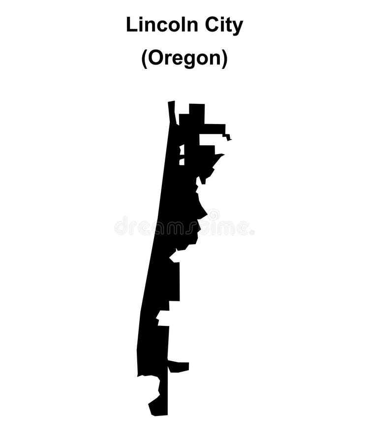 Mapa De Esquema De Ciudad De Lincoln Ilustración del Vector ...