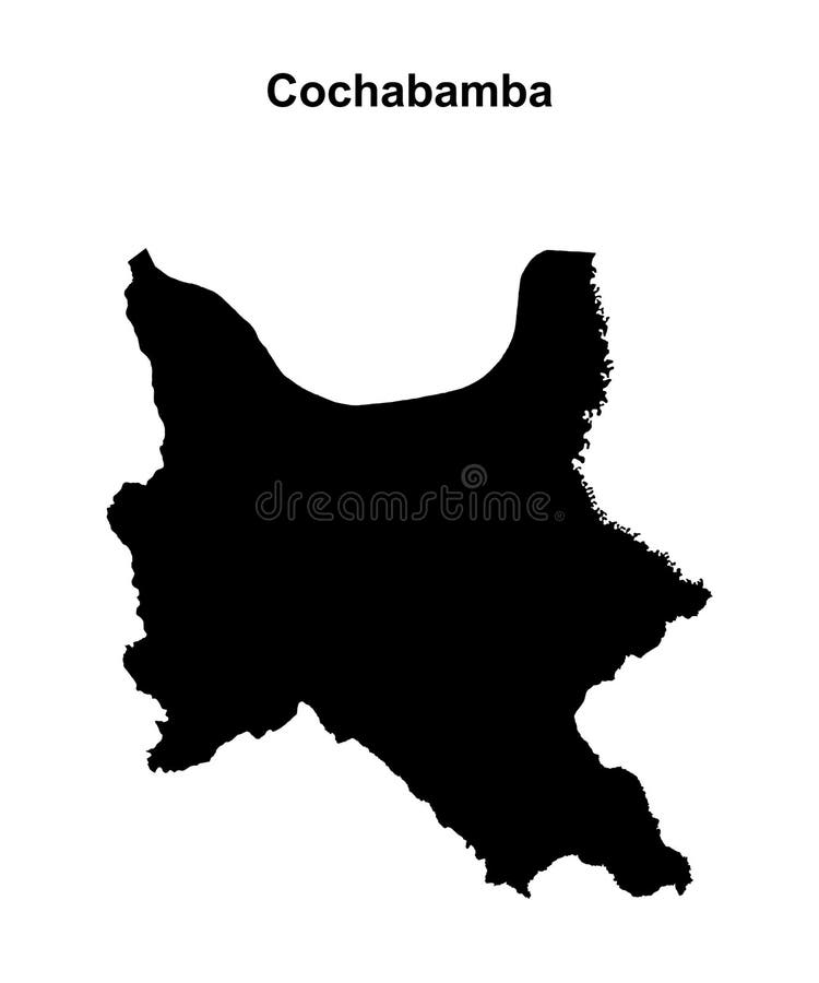 Mapa De Esquema De Cochabamba Ilustración del Vector - Ilustración de ...