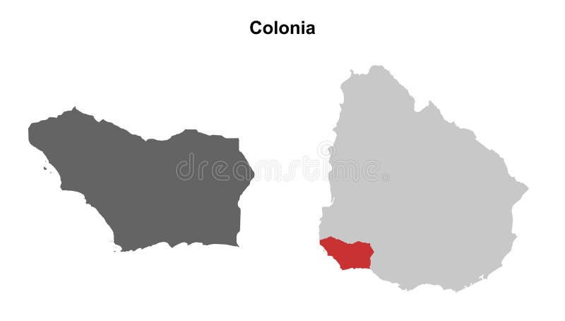 Mapa de esquema de Colonia ilustración del vector. Ilustración de ...