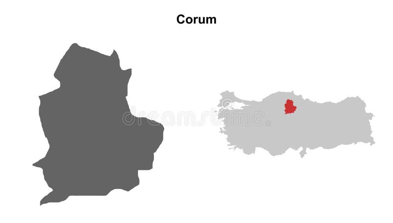 Mapa de esquema de coro ilustración del vector. Ilustración de forma ...