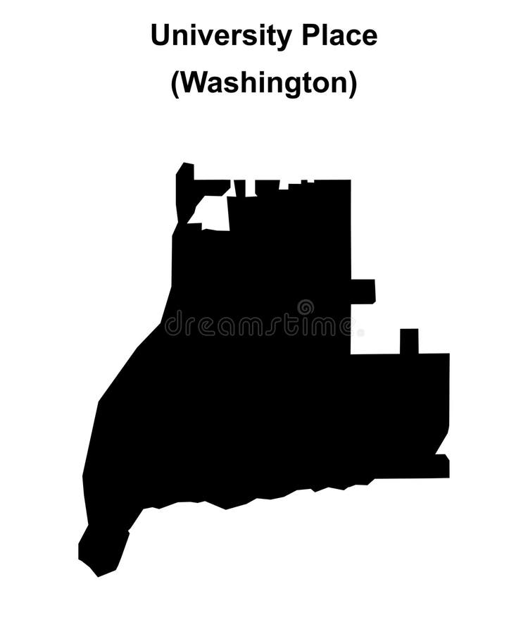 Mapa De Esquema Del Lugar Universitario Ilustración del Vector ...