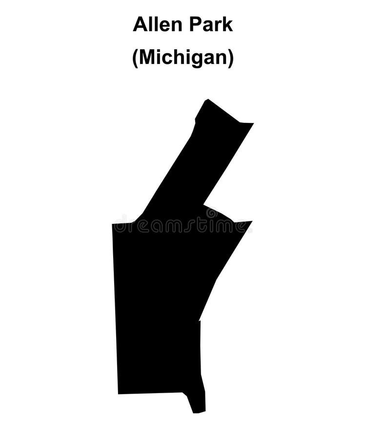 Mapa De Esquema Del Parque De Allanes Ilustración del Vector ...
