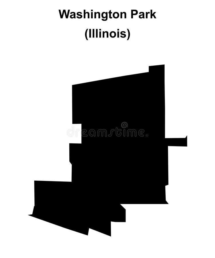 Mapa De Esquema Del Parque De Washington Ilustración del Vector ...